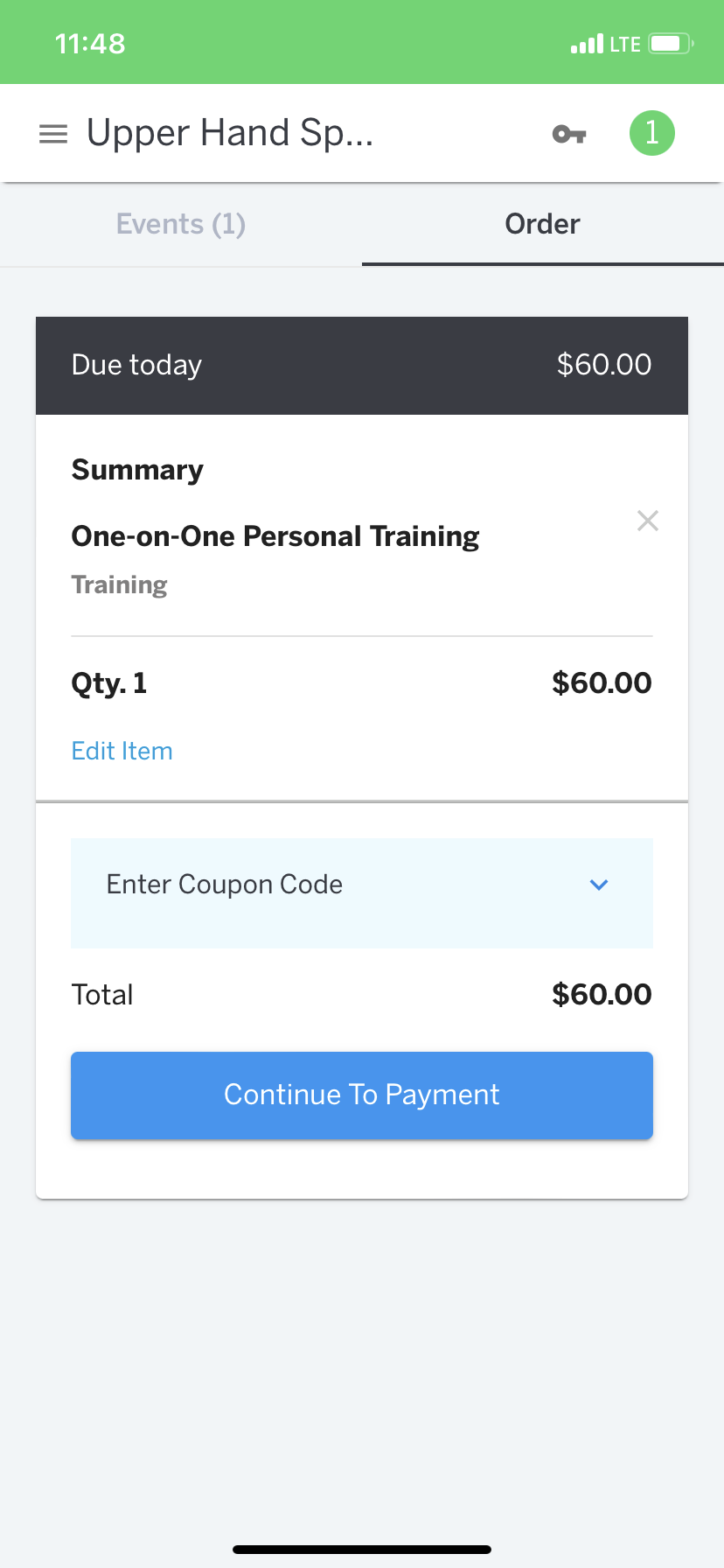 Schedule Session During Checkout